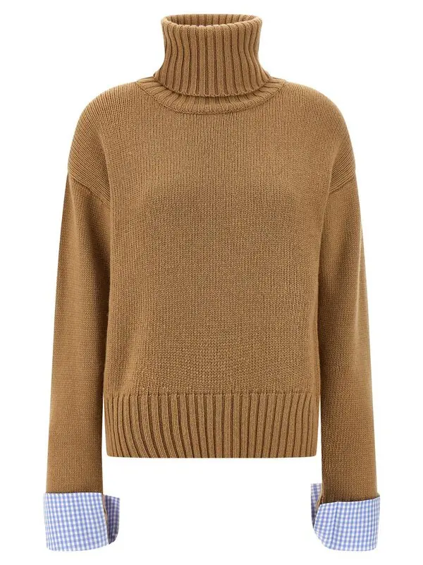 MAISON JEJIA Vichy Cuffs Sweater