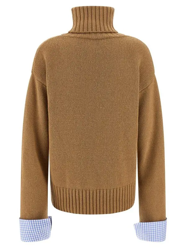 MAISON JEJIA Vichy Cuffs Sweater