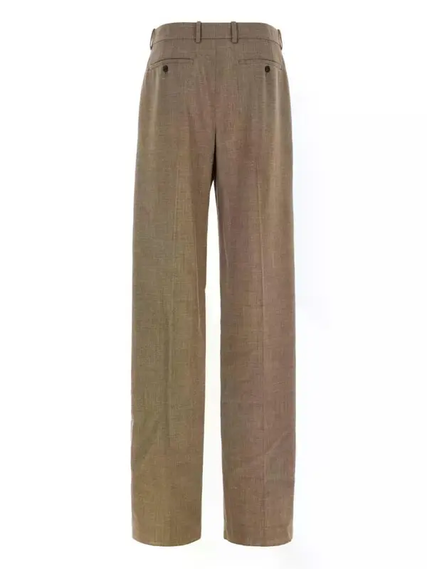 Saint Laurent Pleated Wool Trousers