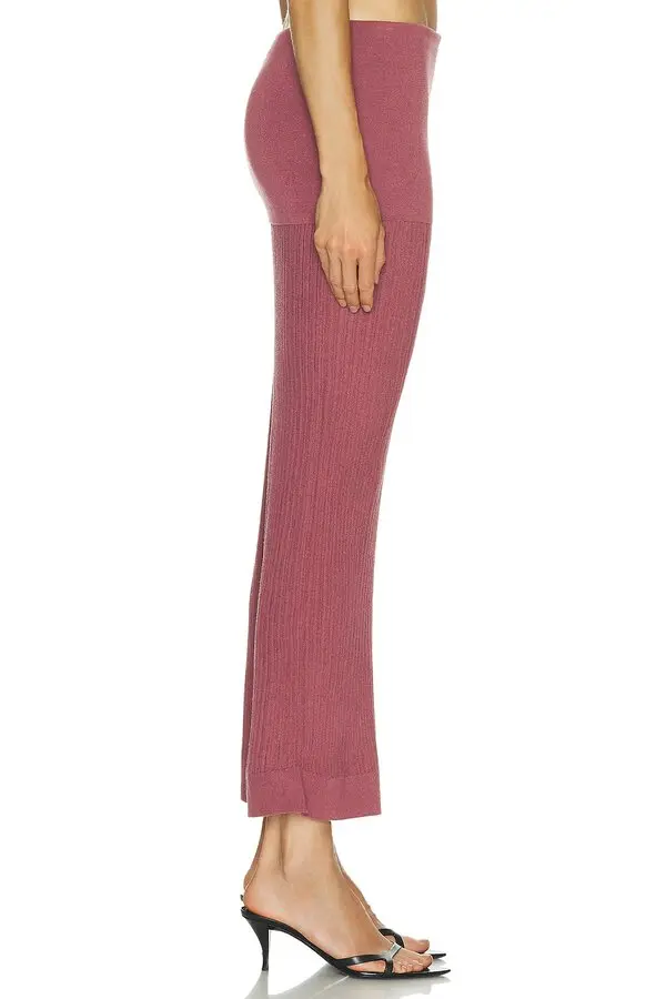 SKIMS Sheer Knit Fold Over Maxi Skirt