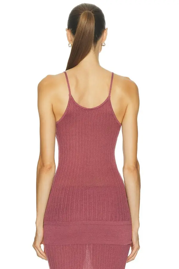 SKIMS Sheer Knit Long Tank Top