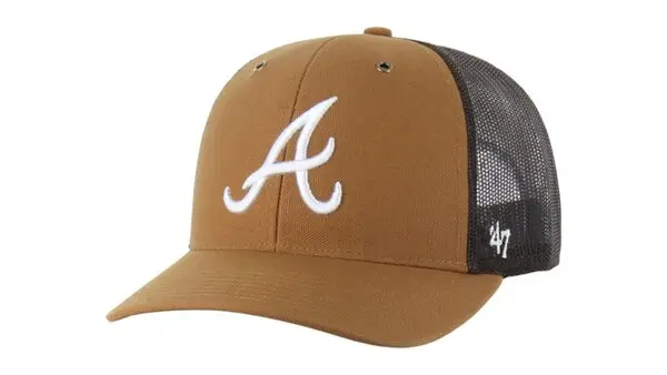 '47 X Carhartt Mlb Atlanta Braves Trucker Cap - Brown