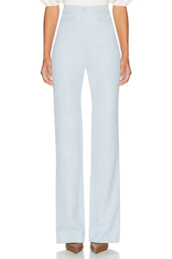 HELSA The Kick Flare Suit Pant - Pale Blue