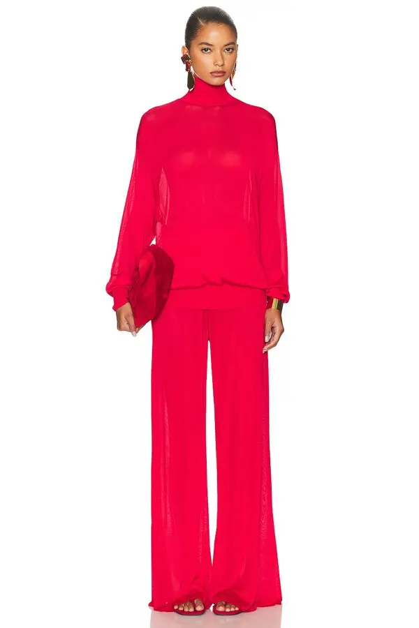 HELSA Madeira Turtleneck - Red