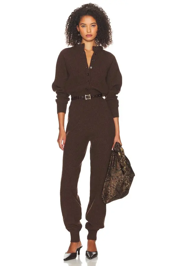 HELSA Aubrielle Jumpsuit - Dark Brown