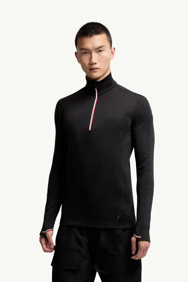 Moncler Polartec® Power Grid™ Half-zip Sweatshirt - Black