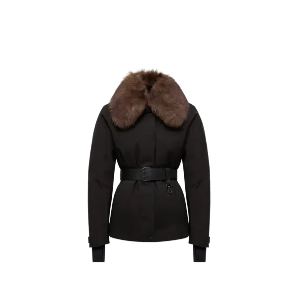 Moncler Vizelles Shearling-trimmed Ski Jacket