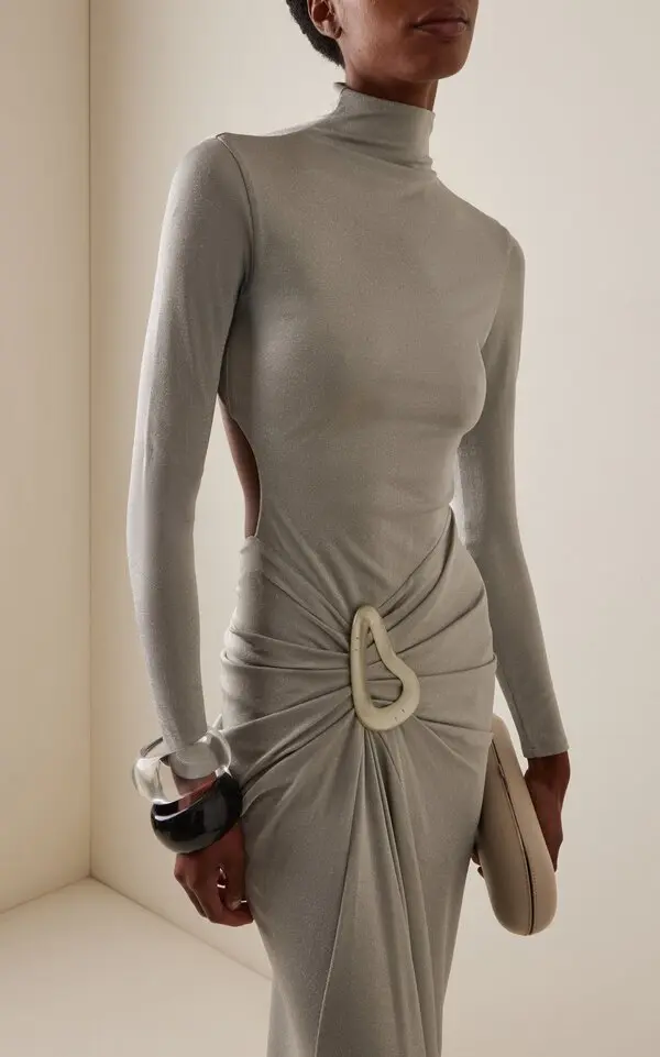 Silvia Tcherassi Venus Midi Dress - Silver | Editorialist