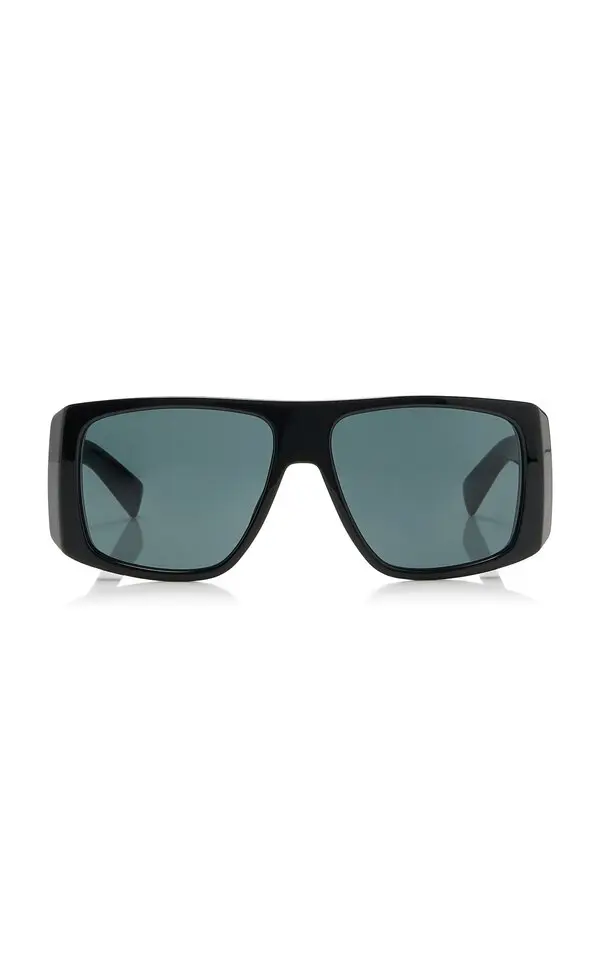 Saint Laurent Mask-frame Acetate Sunglasses - Black
