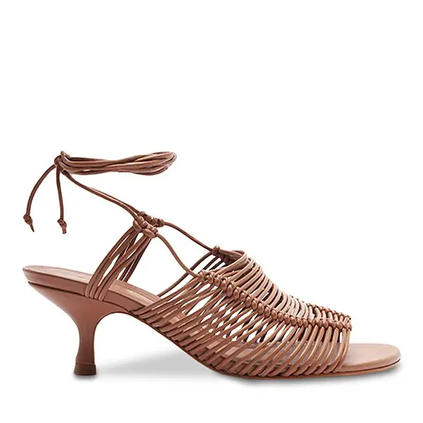 Farm Rio Macrame Ankle Tie Sandals