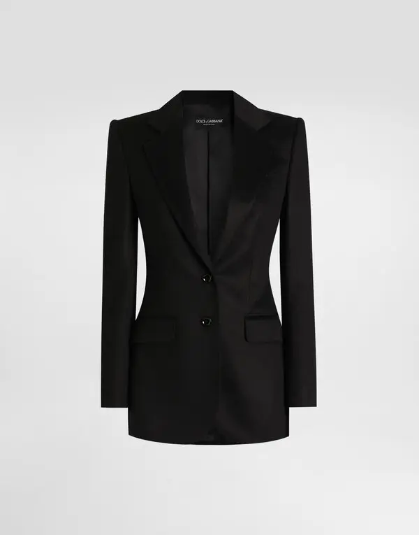 Dolce & Gabbana Single-breasted Silk And Cashmere Jacket