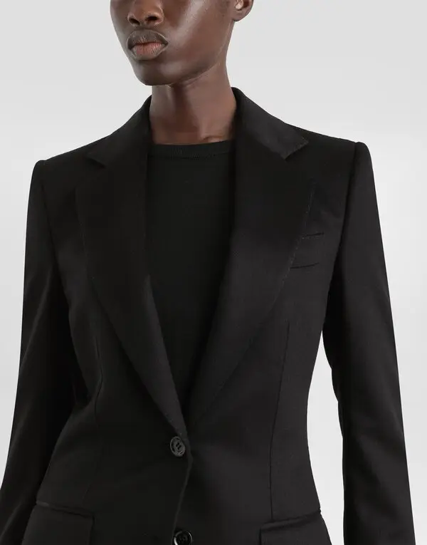 Dolce & Gabbana Single-breasted Silk And Cashmere Jacket