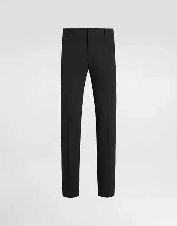 Dolce & Gabbana Bi-stretch Wool Canvas Trousers