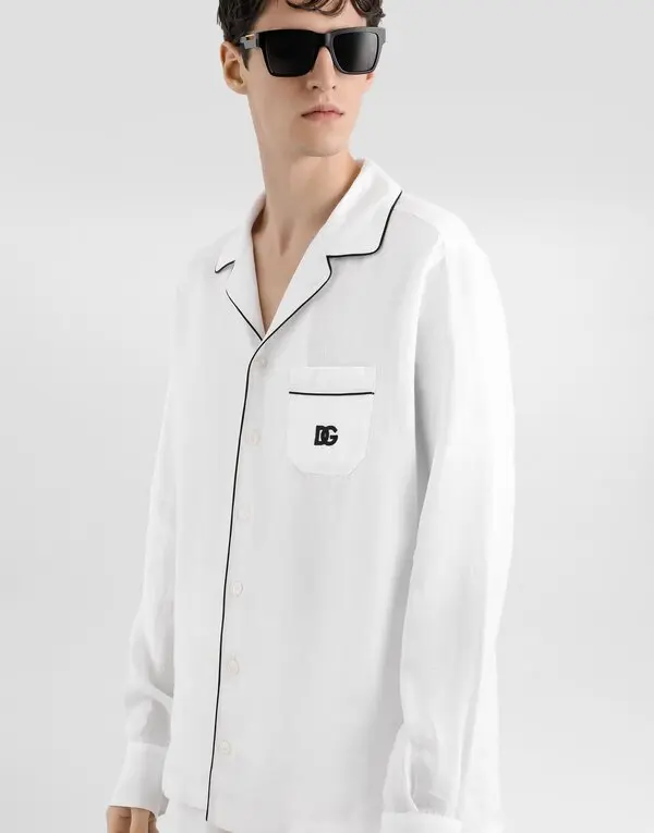 Dolce & Gabbana Linen Vanity Shirt