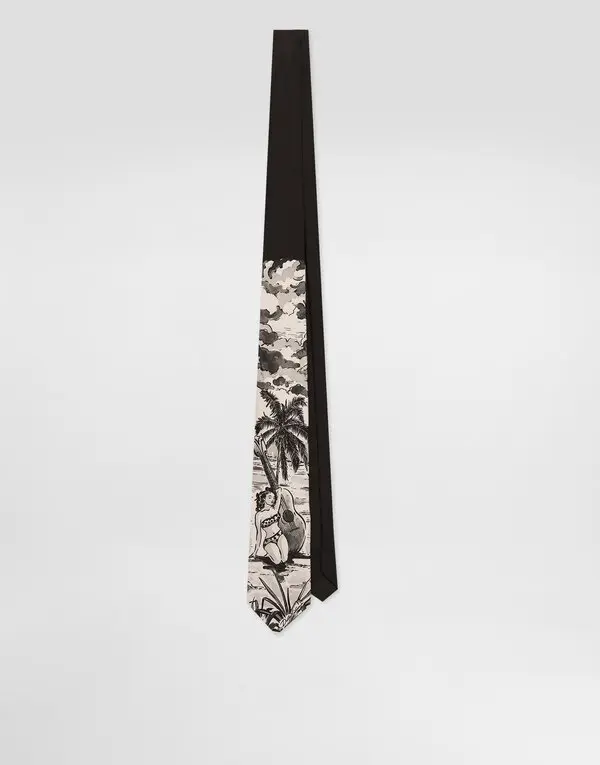 Dolce & Gabbana Printed Silk Tie - Print