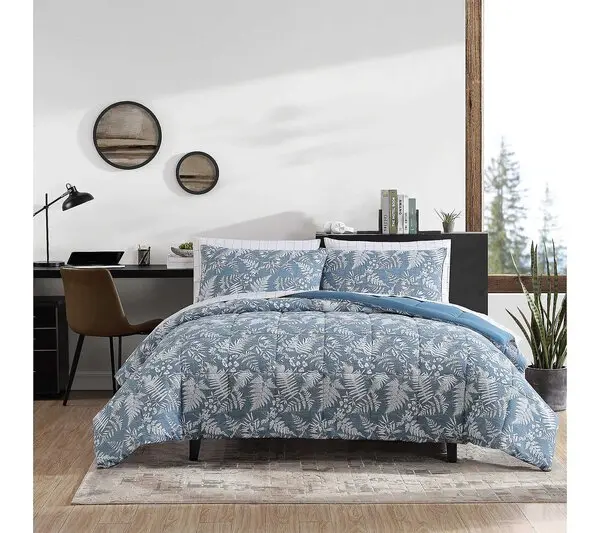 Eddie Bauer Fern Garden Blue Twin Comforter Set - One-color