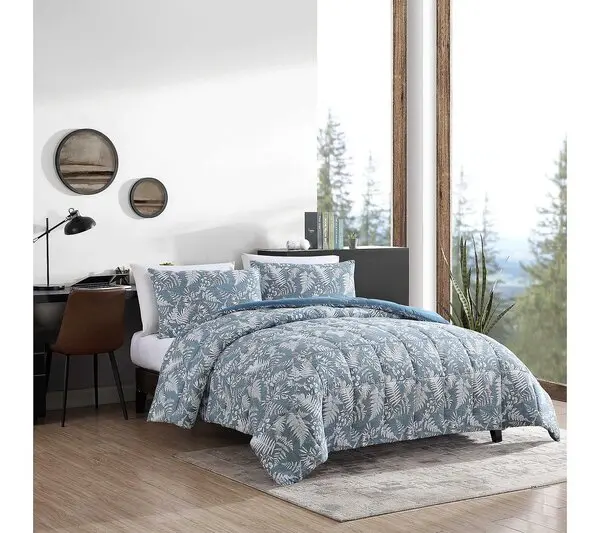Eddie Bauer Fern Garden Blue King Comforter Set