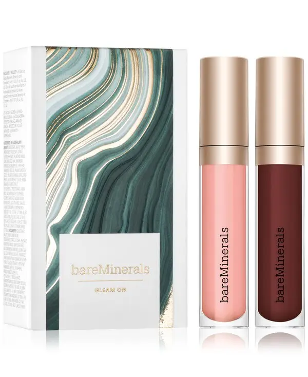 BAREMINERALS 2-pc. Gleam On Lip Gloss-balm Set - Lip Gloss-balm Serenity Lip Gloss-balm -
