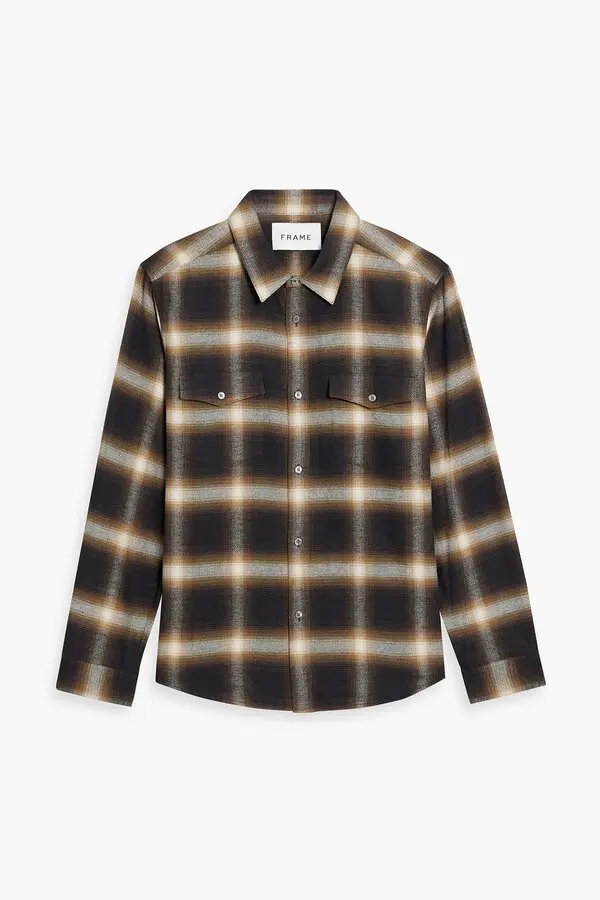 FRAME Checked Cottonflannel Shirt