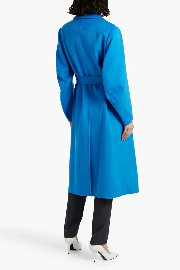 Diane Von Furstenberg Wool-felt Nene Coat - Azure