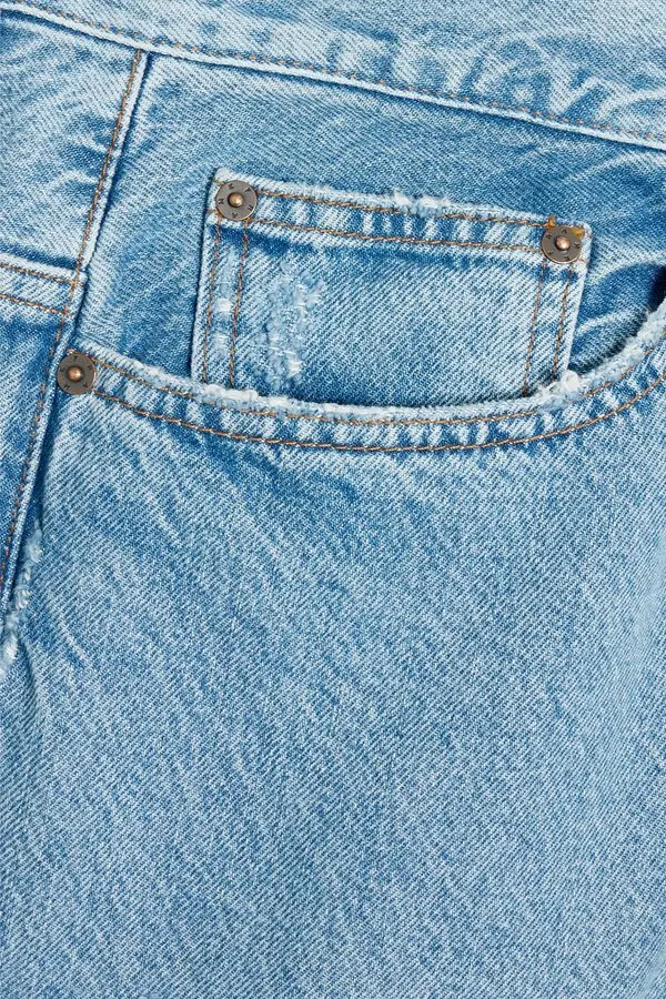 FRAME Baggy Distressed Denim Jeans