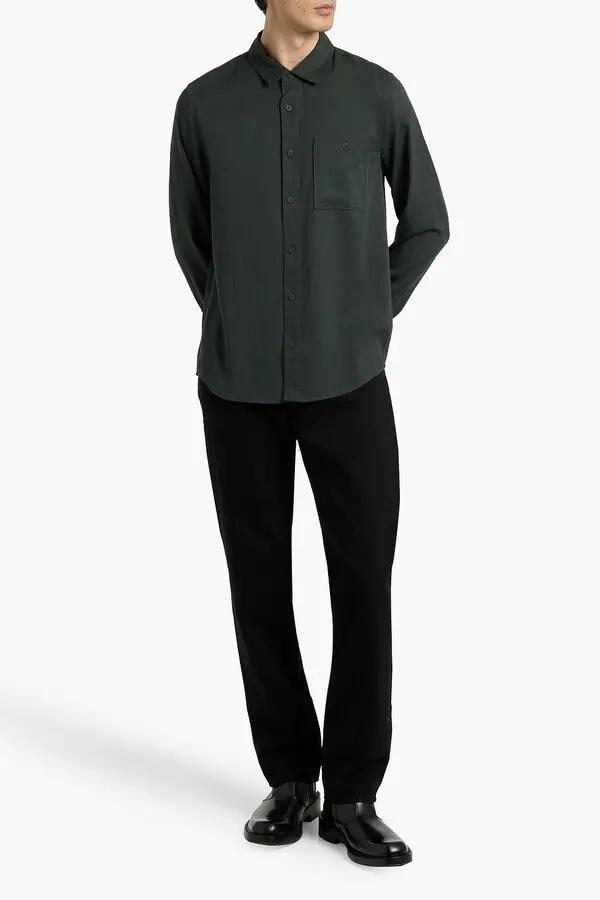 Paige Wardin Twill Shirt - Forest Green