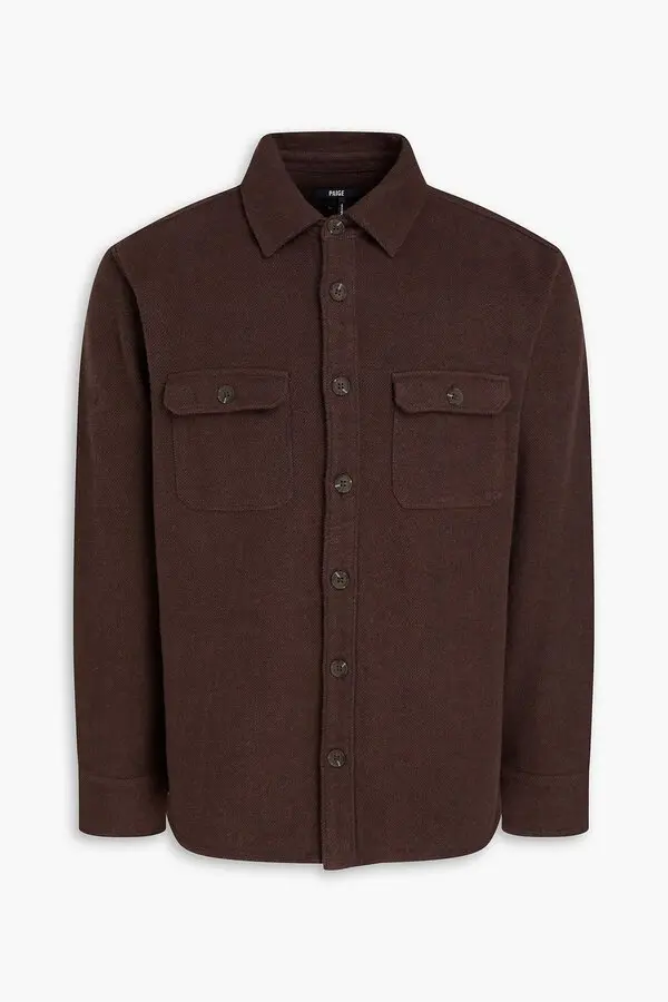 Paige Wilburt Cottonflannel Overshirt - Chocolate