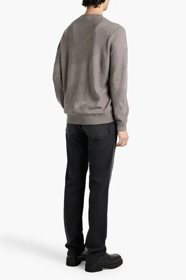 Paige Jacquard-knit Cotton-blend Sweater