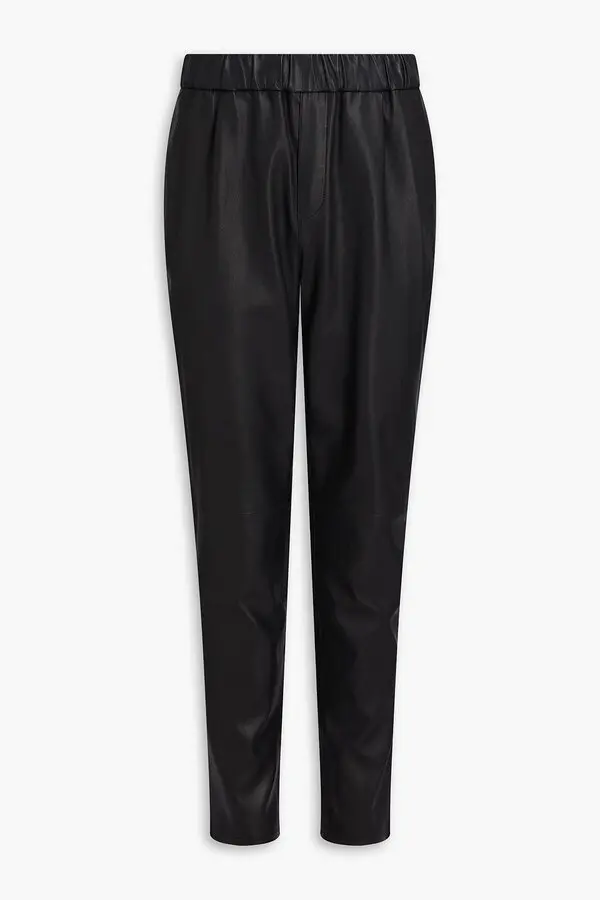 Paige Tapered Leather Pants