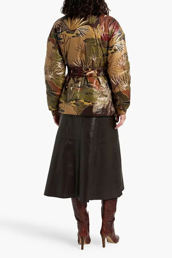 Farm Rio Reversible Printed Quilted Shell Jacket