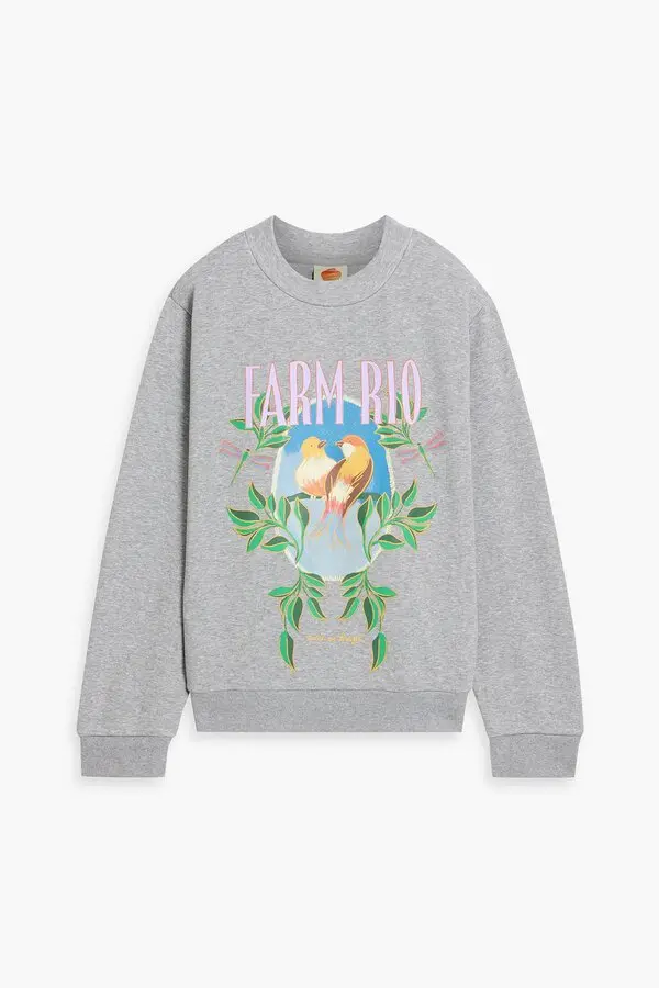 Farm Rio Printed Fleece Sweatshirt