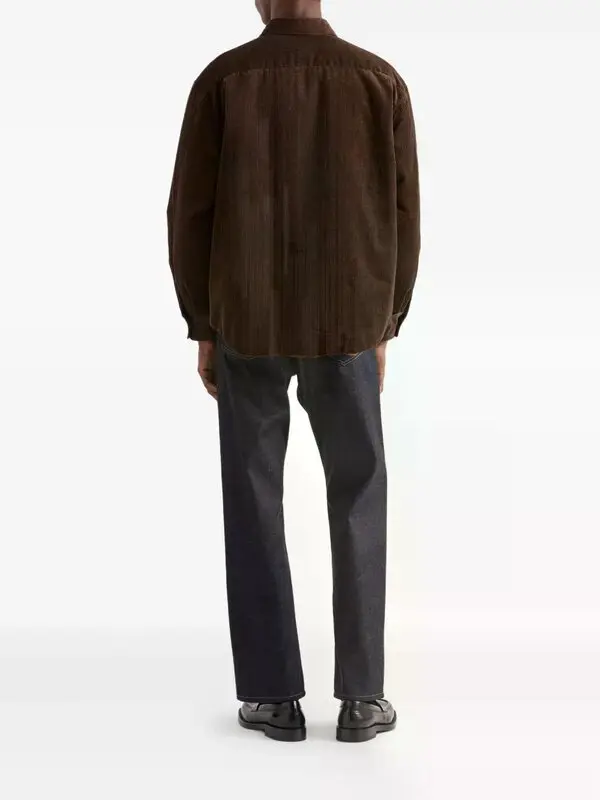 Prada Corduroy Patch-pocket Shirt