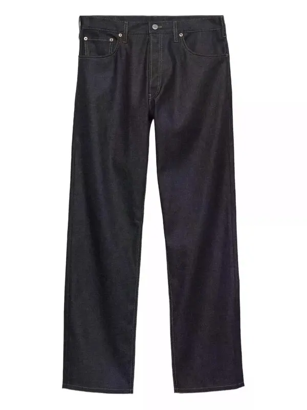Prada Straight-leg Jeans With Back Strap - Blue