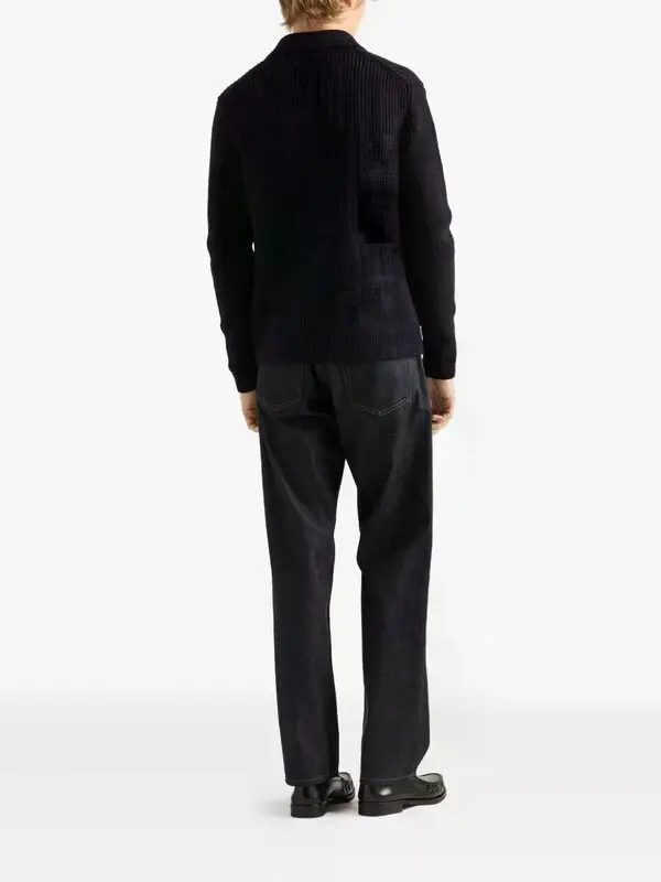 Prada Straight-leg Jeans With Back Strap - Blue