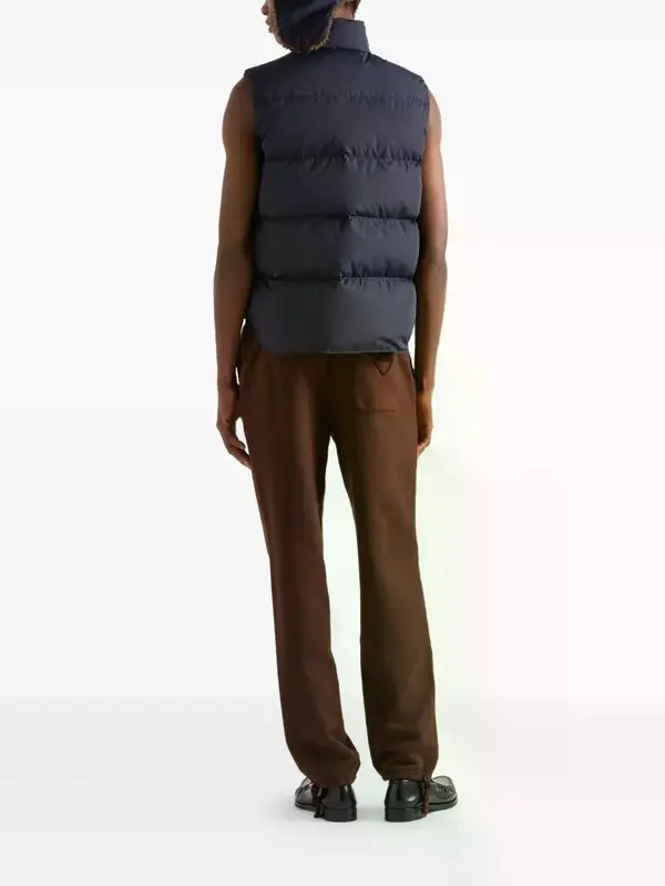 Prada Puffer Gilet - Blue
