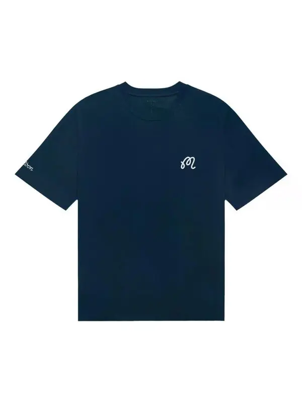 MALBON Logo-embroidered T-shirt - Blue