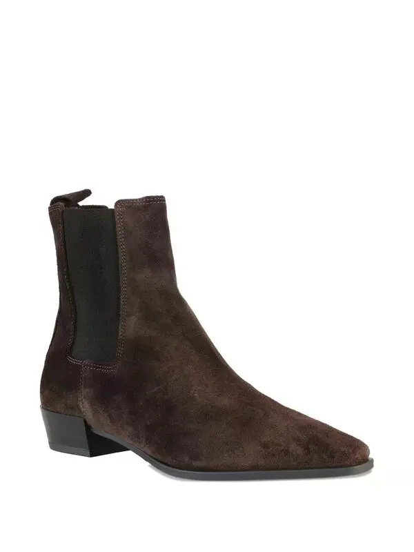COPENHAGEN  30mm Elastic-side Pointed-toe Suede Boots