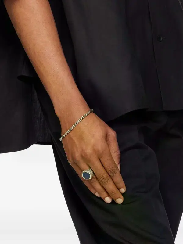 Emanuele Bicocchi Rope Chain Skull Bracelet