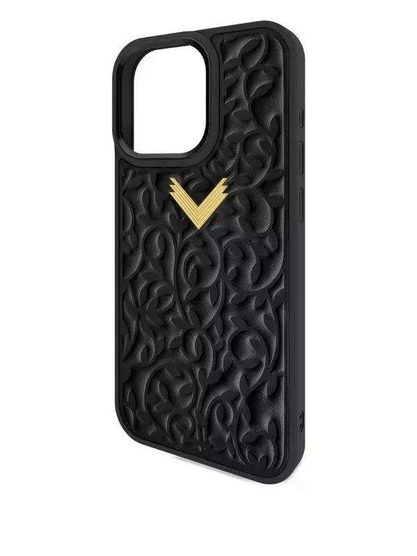 VELANTE Floral-embossed Iphone 16 Pro Phone Case