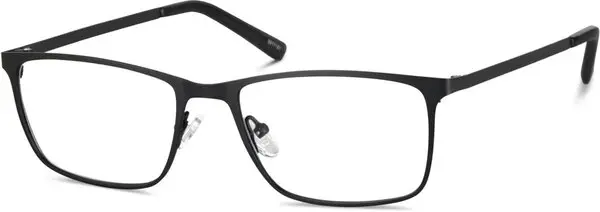Zenni Rectangle Full Rim Eyeglasses - Black
