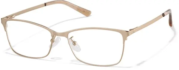 Zenni Rectangle Full Rim Eyeglasses - Gold