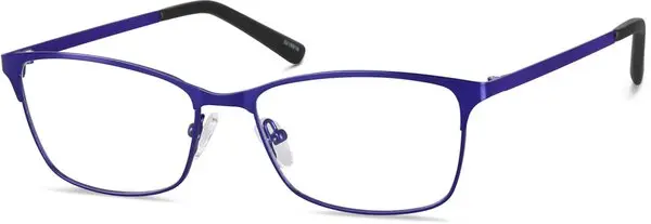 Zenni Rectangle Full Rim Eyeglasses - Indigo