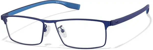 Zenni Rectangle Full Rim Frame - Blue