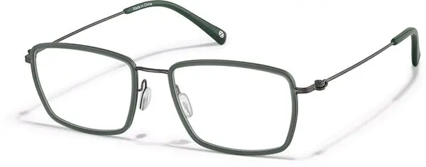 Zenni Rectangle Full Rim Frame Eyeglasses - Forest