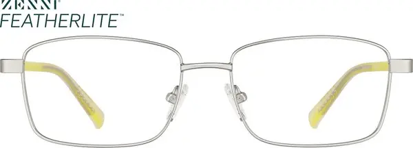 Zenni Rectangle Full Rim Frame - Silver