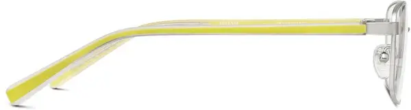 Zenni Rectangle Full Rim Frame - Silver