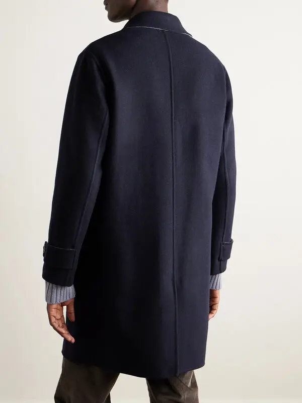 Eleventy Reversible Wool-felt Coat