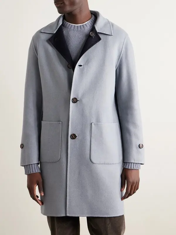 Eleventy Reversible Wool-felt Coat