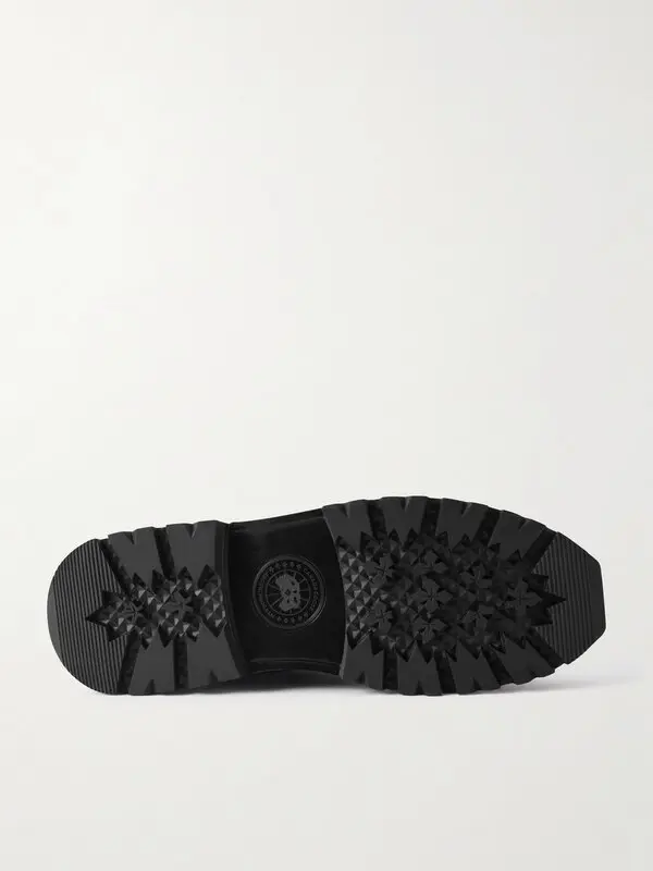 Canada Goose Keystone Leather And Twill Boots - Black