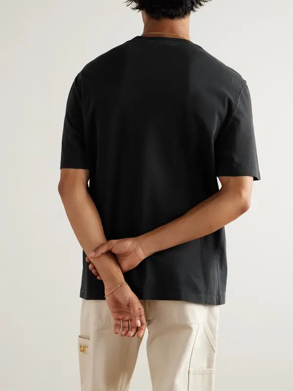 Versace Re-edition Panther Printed Cotton-jersey T-shirt